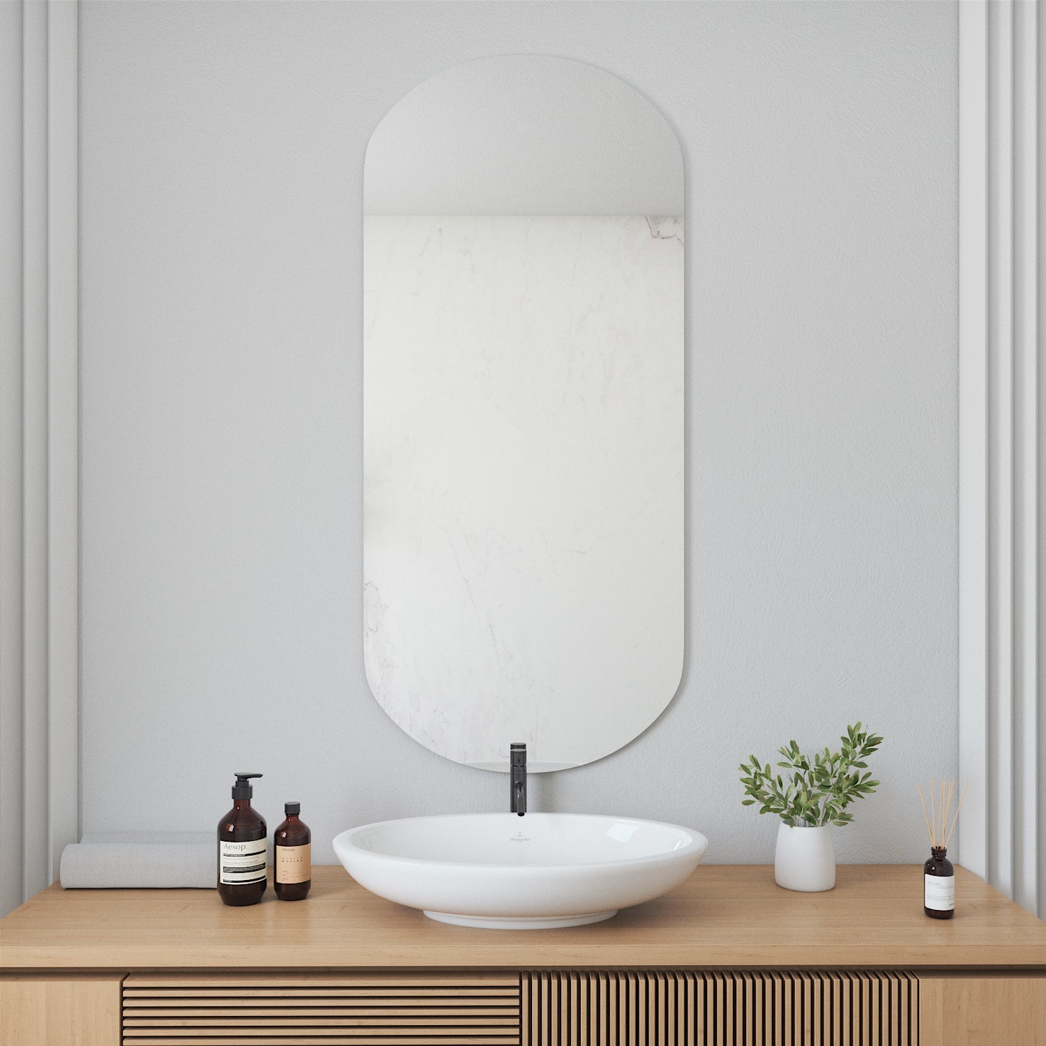 Rounded mirrors– Glassfactory.fi