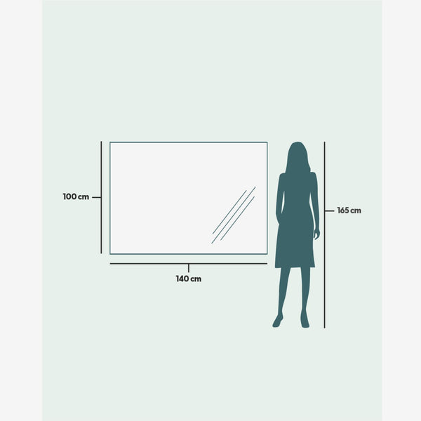 Basic wall mirror 140x100cm - Glassfactory.fi